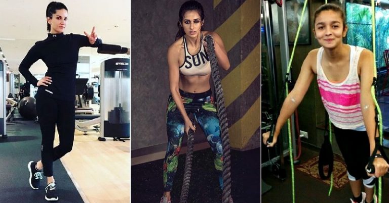33 Unseen Pictures Of Bollywood Actresses Sweating It Out In Gym