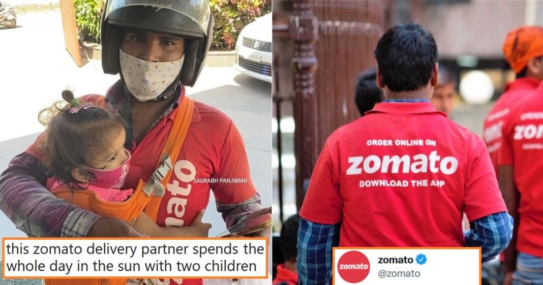 Zomato Response Wins Hearts After Video Of Delivery Agent Carrying His ...