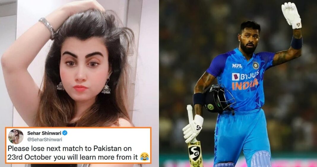 Pakistani Actress Sehar Shinwari Takes Dig At Team India, Gets Trolled back
