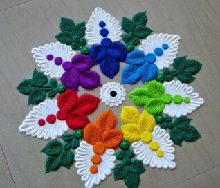 21 Small Rangoli Designs For Beginners To Try