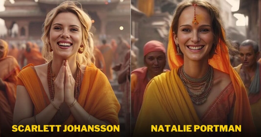 10 Hollywood Actresses As Indian Monks In These AI Generated Photos Are ...