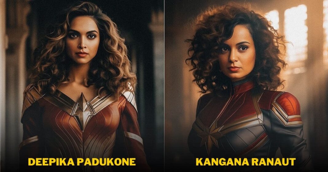 10 Indian Actresses As Captain Marvel In These AI-Generated Photos ...