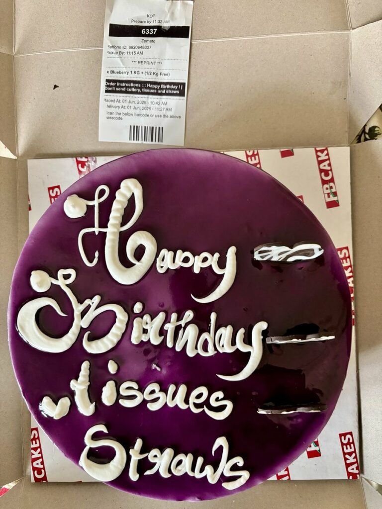 Here's What Zomato Did Next After It Delivered Cake With Message 'Happy ...