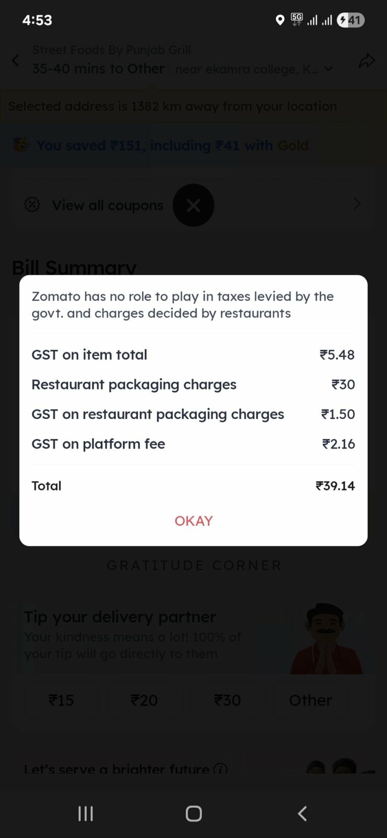 Zomato Responds After Customer Questions Multiple GST Charges On Food ...