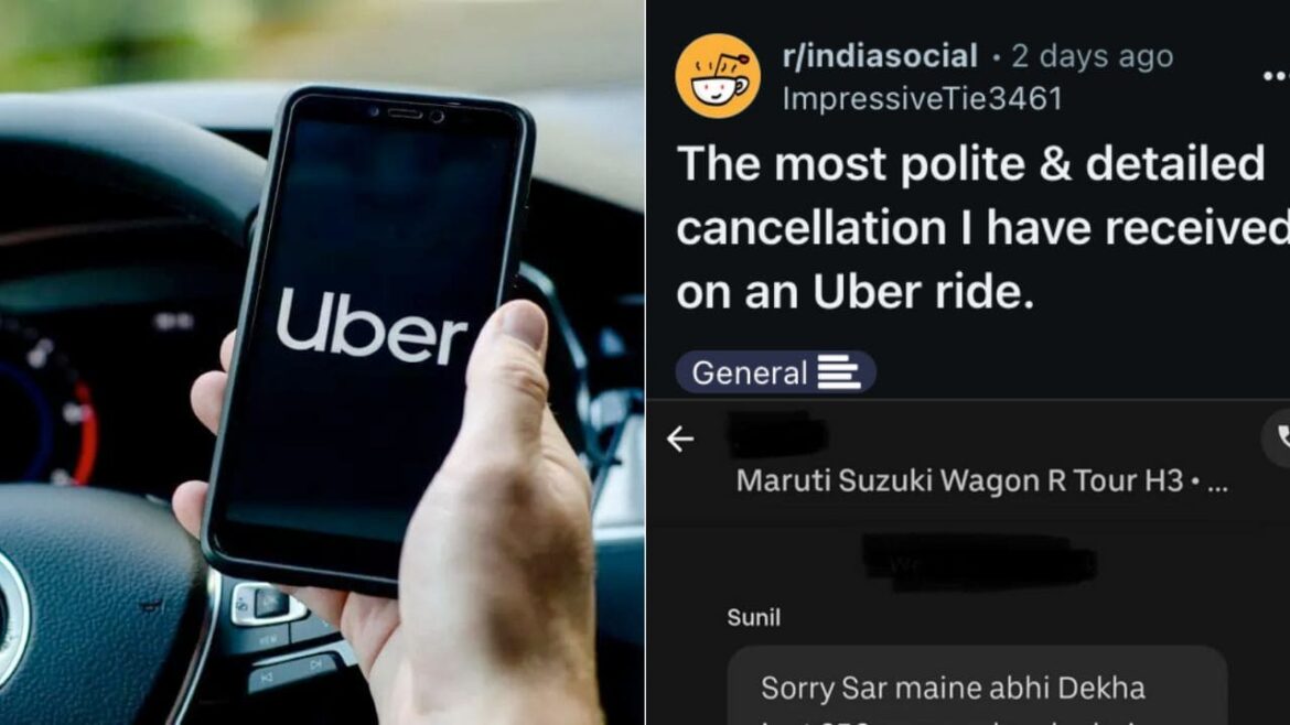 Uber Driver Wins Hearts After Polite Message To Passenger Following ...