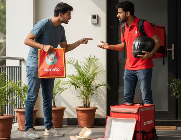 Zomato Responds After Man Complains Of Delivery Agent Stealing Parcel ...