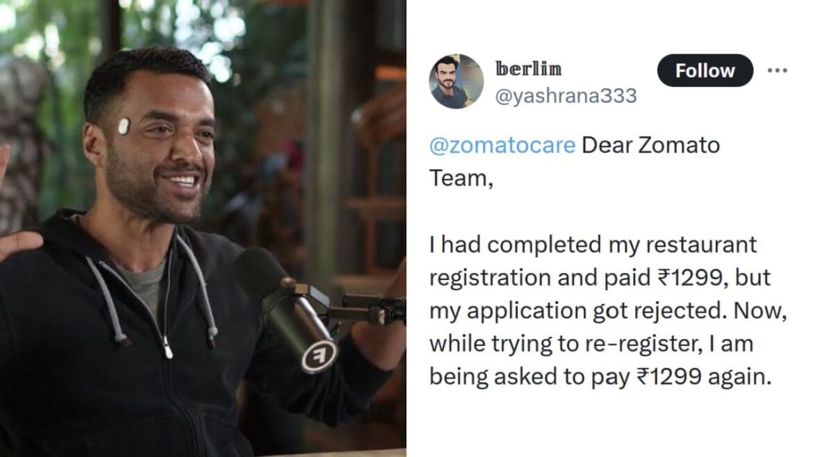 Zomato Responds After Restaurant Owner Was Asked To Pay ₹1,299 Again On ...