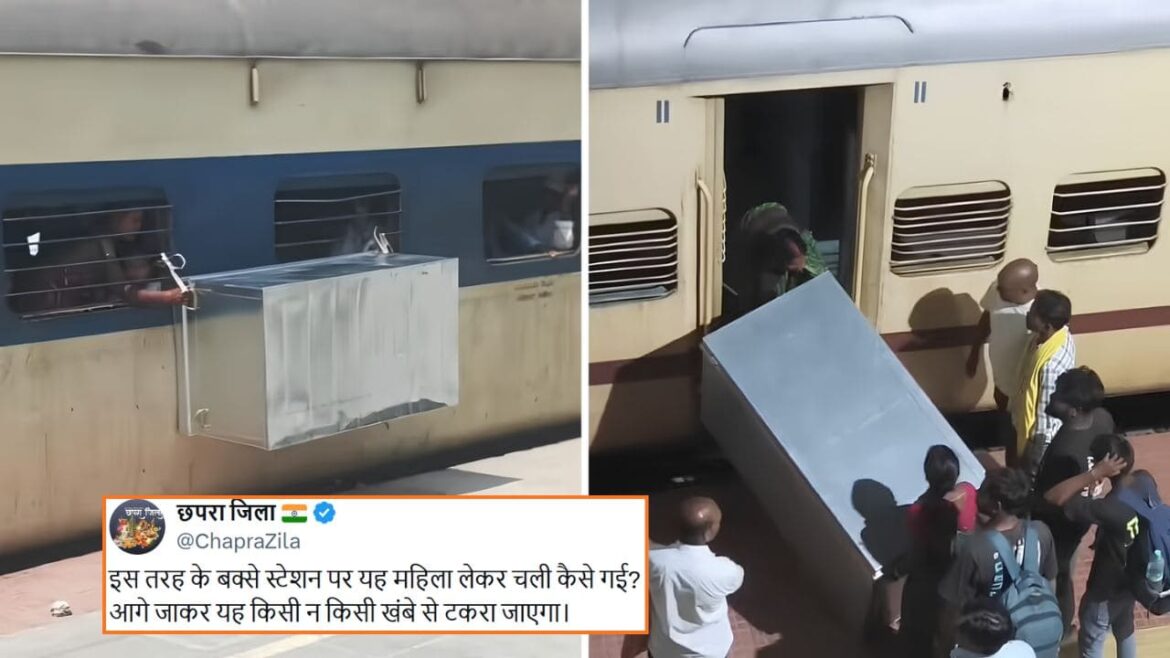 Indian Railways Responds To Viral Video Showing Metal Trunk Hanging ...